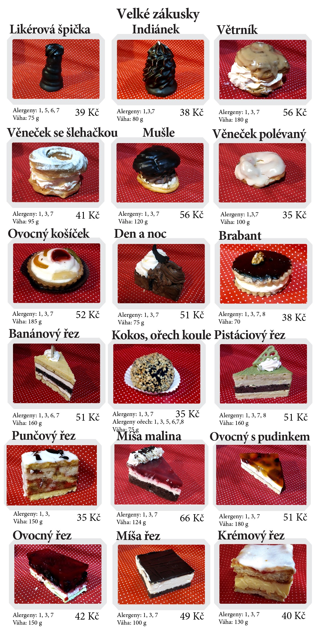 www.cukrarnaberuska.cz - Zákusky.