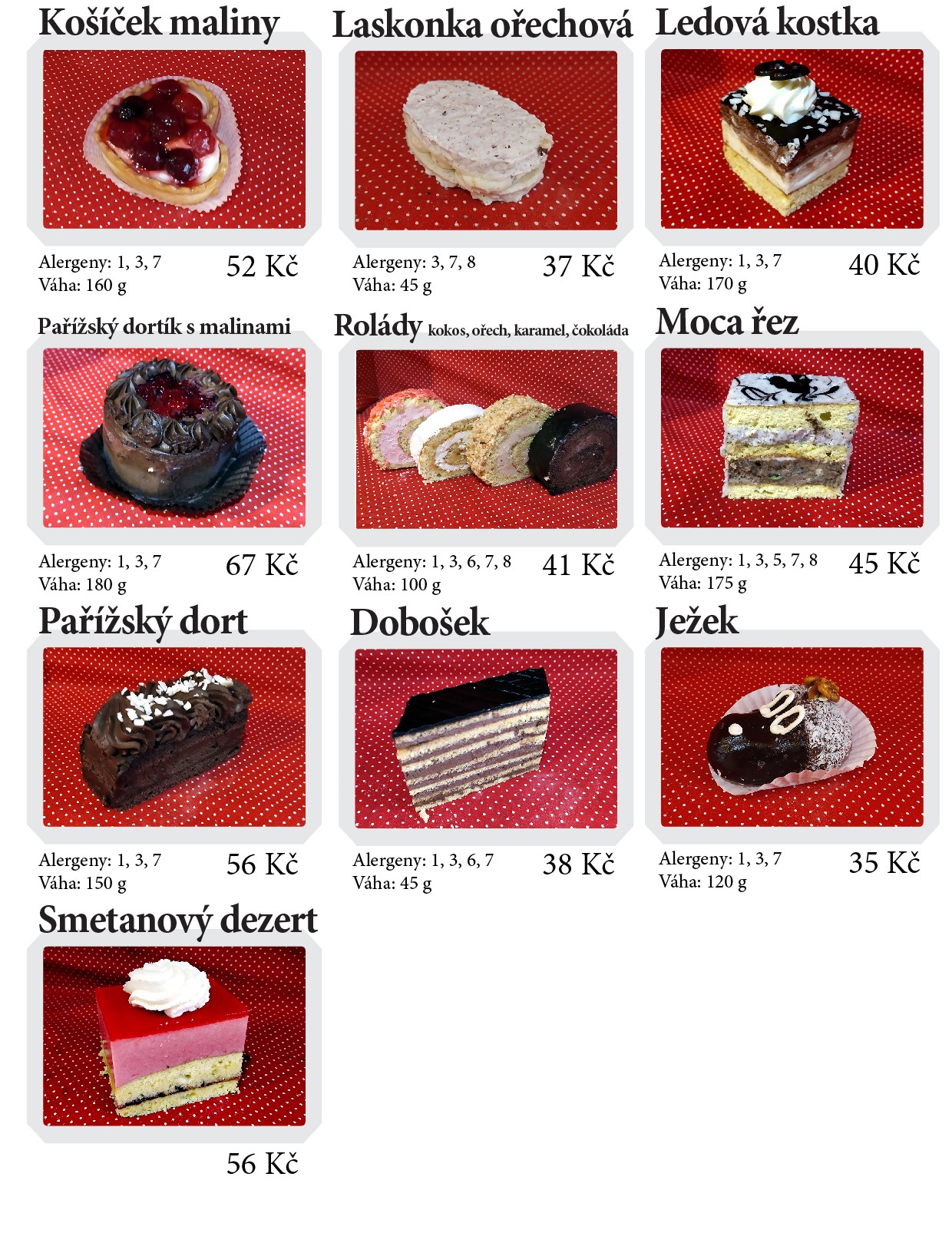 www.cukrarnaberuska.cz - Zákusky.